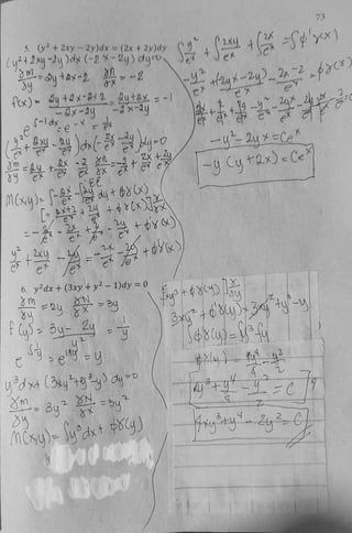 INTEGRATING FACTORS Sample Problems | PDF