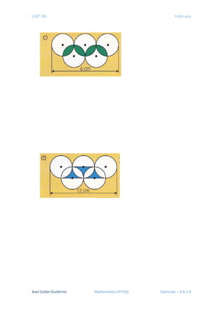 4 ESO Academics - Unit 06 - Exercises 4.6.1 - Areas and Volumes. | PDF