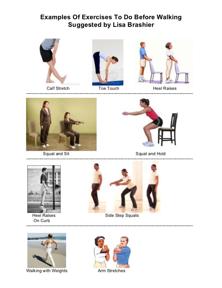 Exercises Before Walking