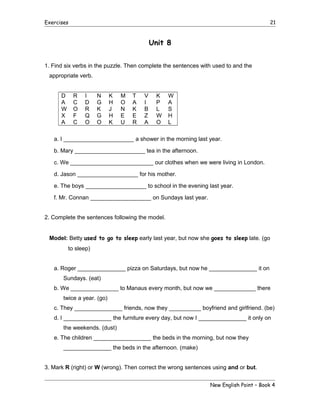 Exercises book 4 sem resposta | DOC