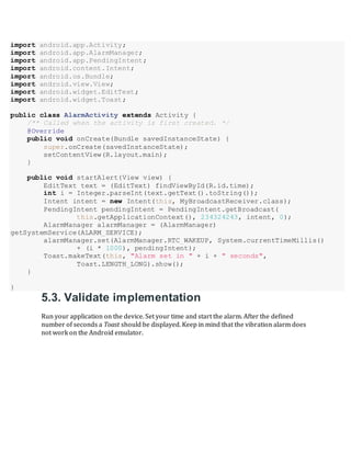 Exercises broadcast receiver,incoming phone call | DOCX | Operating Systems | Computer Software ...
