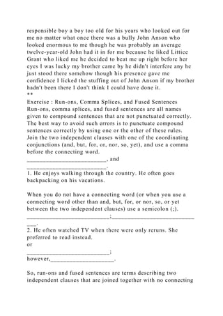 Exercise Sentence Fragments Exercise 1The sentences below appear.docx