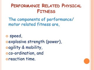 Physical fitness and Exercise session | PPT