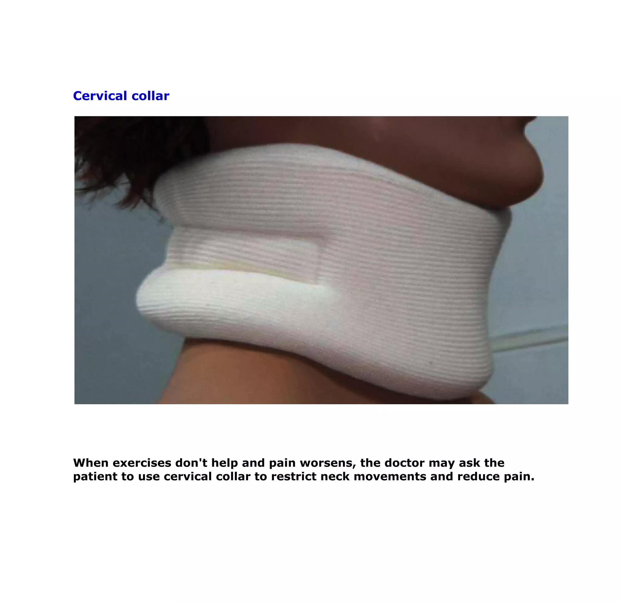 Exercises For Cervical Spondylosis | PDF