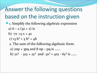 Exercises for mid test | PPT