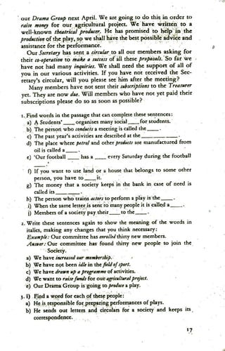 Exercises in reading comprehension by e.l. tibbitts | PDF