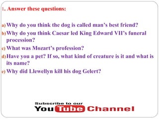 Exercises in Reading Comprehension By E. L. Tibbitts (Man's Best Friend ...
