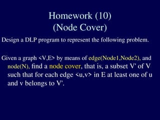 Exercises+Lab.ppt - minimum node cover - exam | PPT