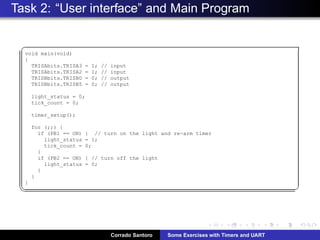 Exercises with timers and UART | PPT
