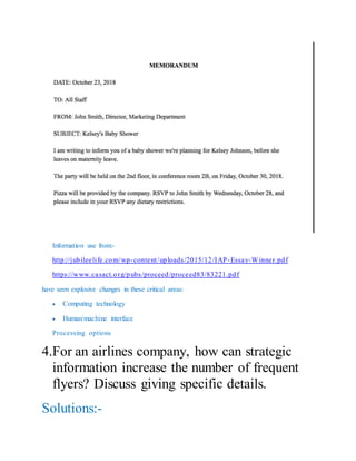 Exercise solution of chapter1 of datawarehouse cs614(solution of exercise) | DOCX