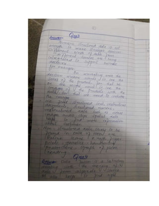 Exercise solution of chapter3 of datawarehouse cs614(solution of exercise) | PDF