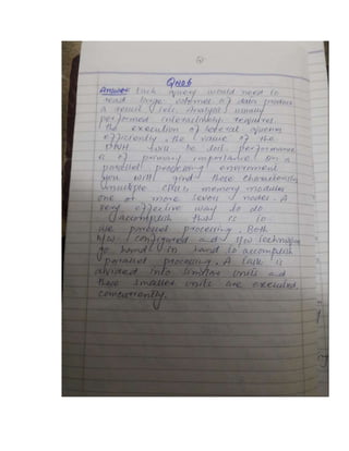 Exercise solution of chapter3 of datawarehouse cs614(solution of exercise) | PDF