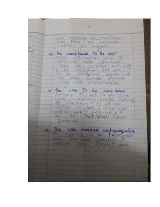 Exercise solution of chapter3 of datawarehouse cs614(solution of exercise) | PDF