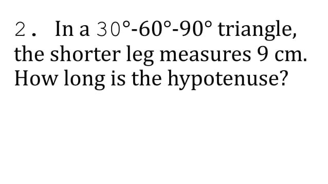 Exercises on Right Triangles Grade 9.pptx