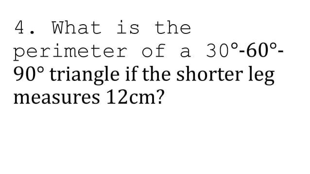 Exercises on Right Triangles Grade 9.pptx