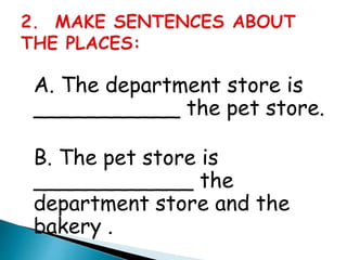 Exercises prepositions of place | PPTX