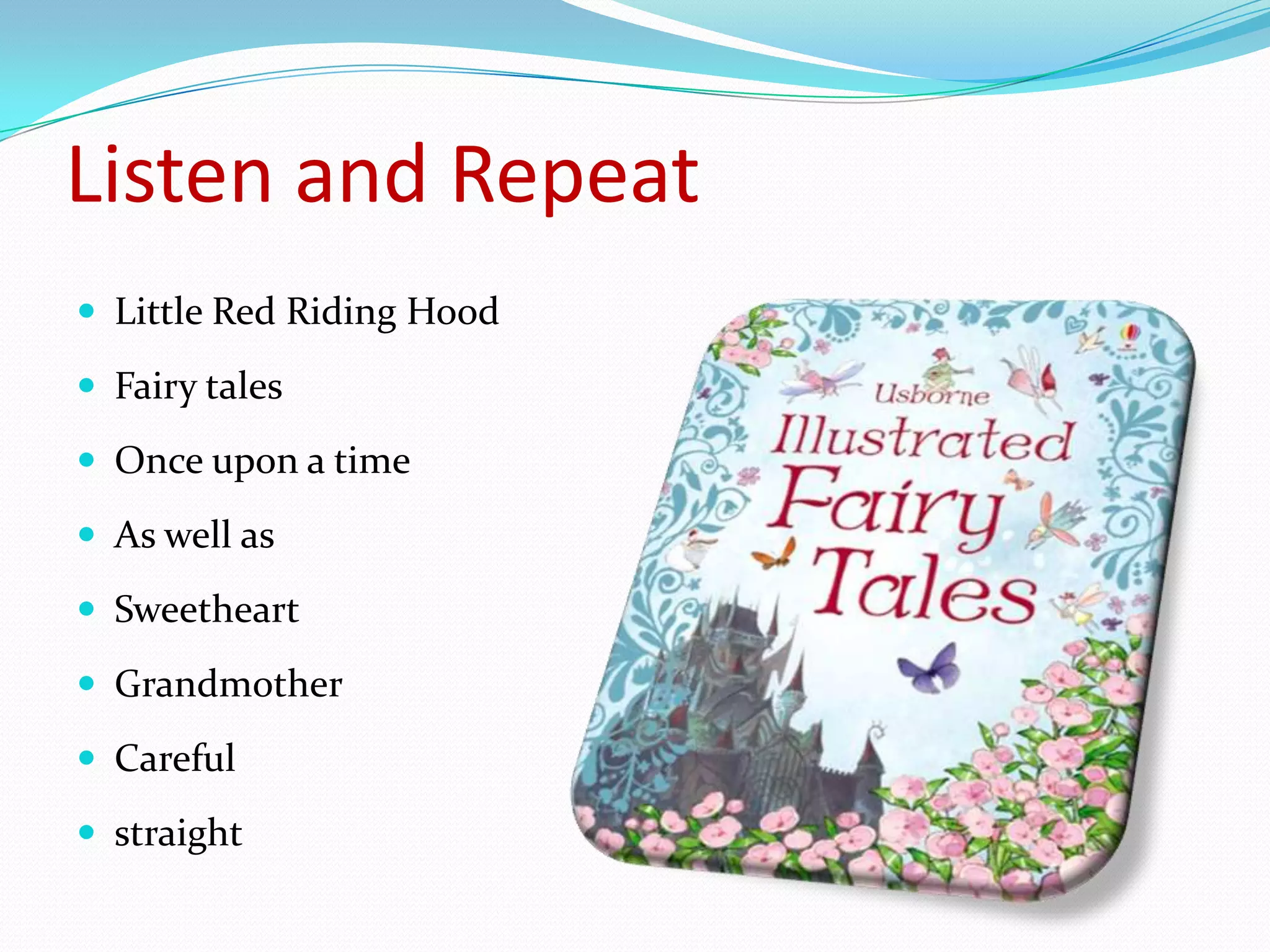 Exercises red hiding hood | PPTX | Books and Literature