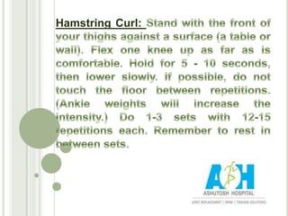 Exercises that help decrease knee pain | PPTX