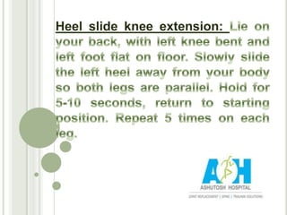 Exercises that help decrease knee pain | PPTX