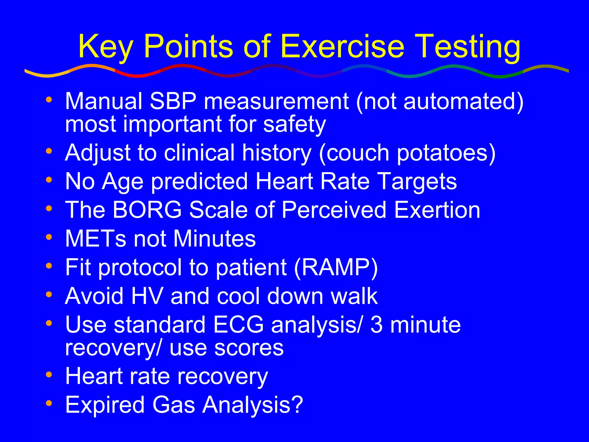 How to perform and interpret an Exercise Test | PPT