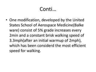 Exercise testing | PPTX