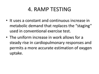 Exercise testing | PPTX