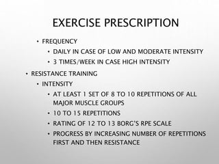EXERCISE TESTING AND PRESCRIPTION IN.pptx