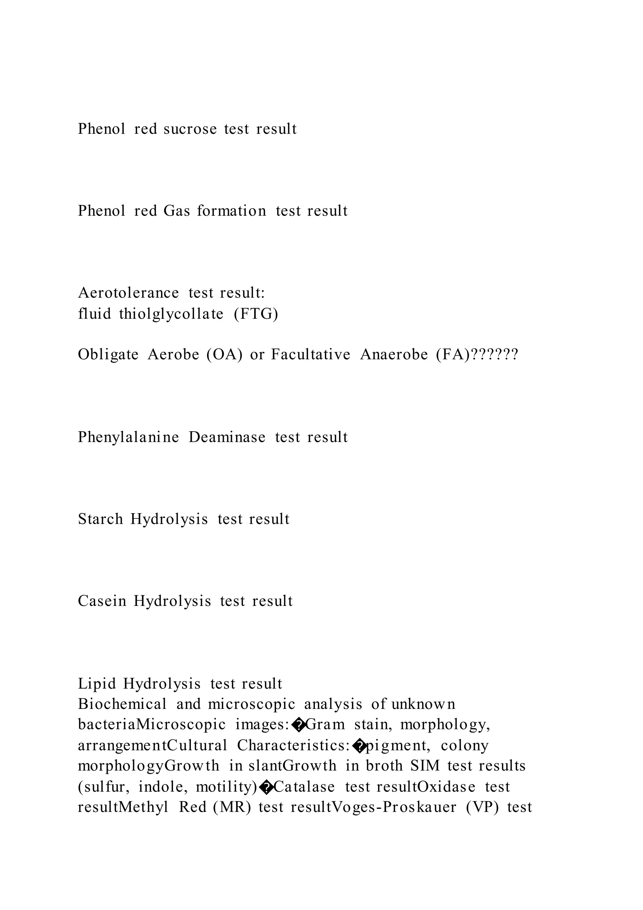 Exercise #testobservationinterpretation of observation