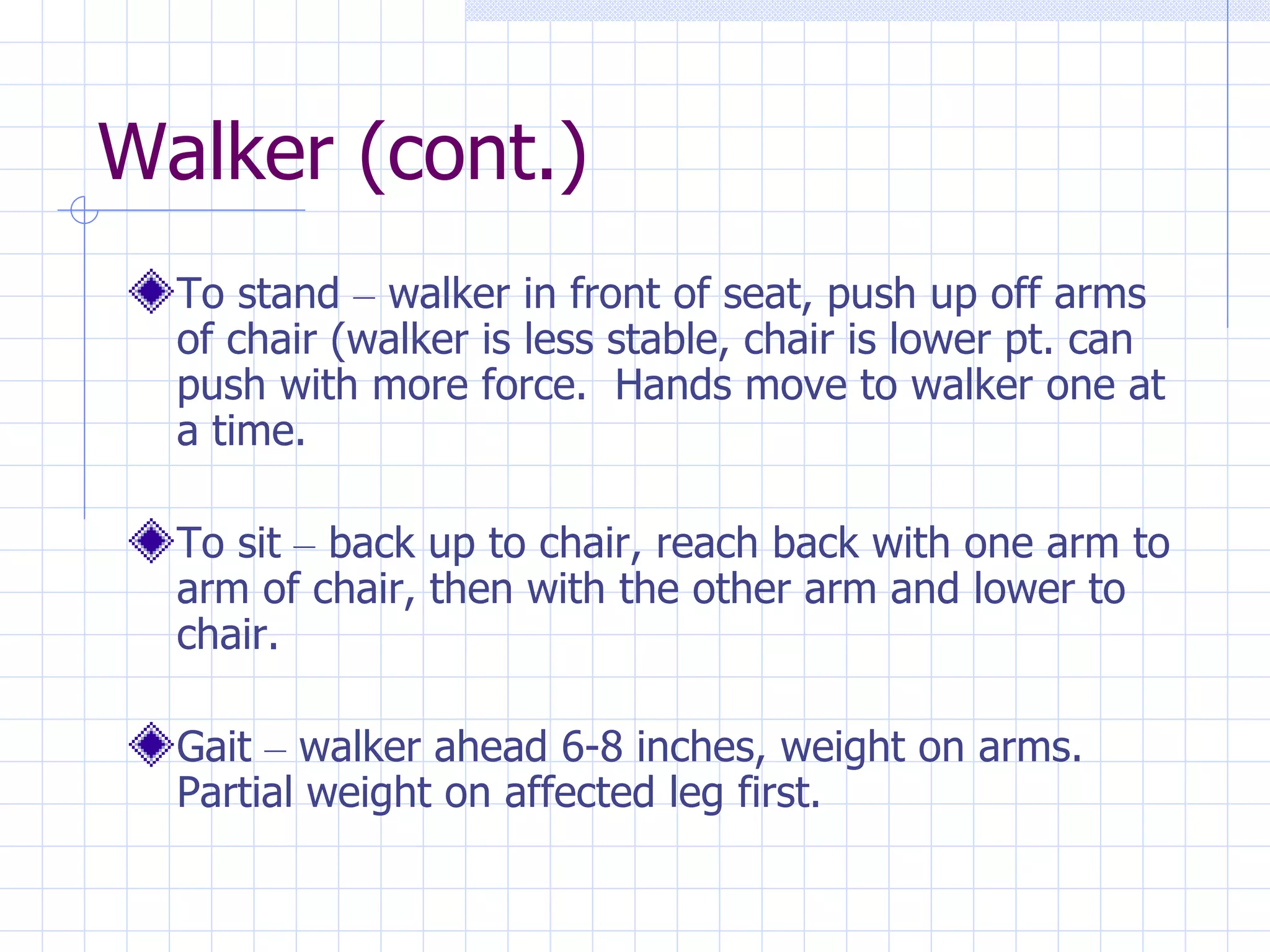 Exercise, Transfers & Ambulation | PPT