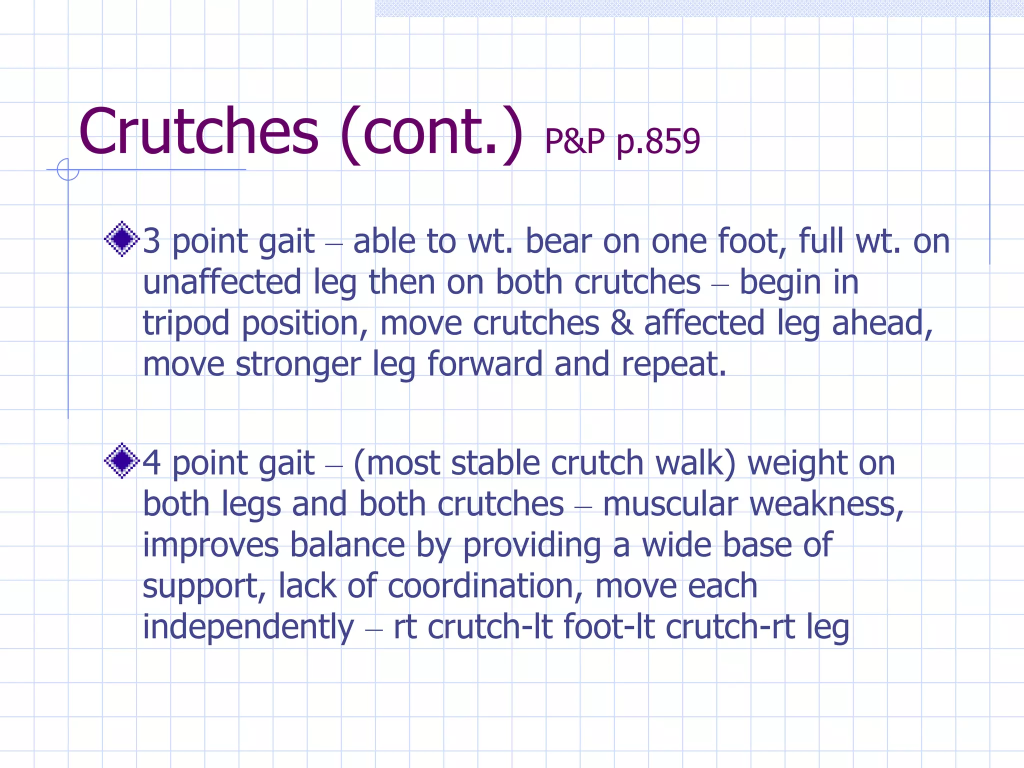 Exercise, Transfers & Ambulation | PPT