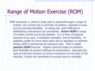 Exercise, Transfers & Ambulation | PPT