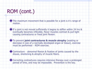 Exercise, Transfers & Ambulation | PPT