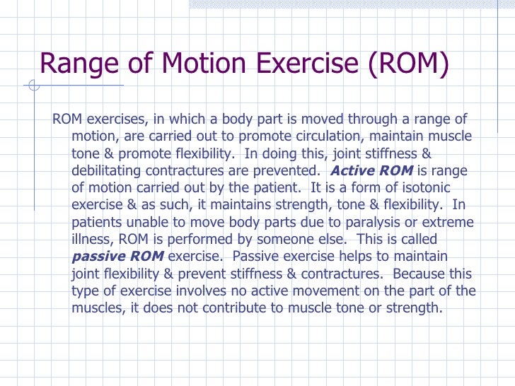 Exercise, Transfers & Ambulation