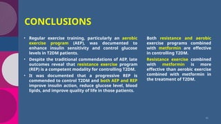 Exercise with Metformin in the TTT of DM | PPTX