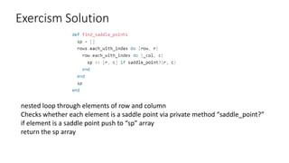 Exercism Challenge - Saddle Point | PPT
