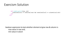 Exercism Challenge - Saddle Point | PPT