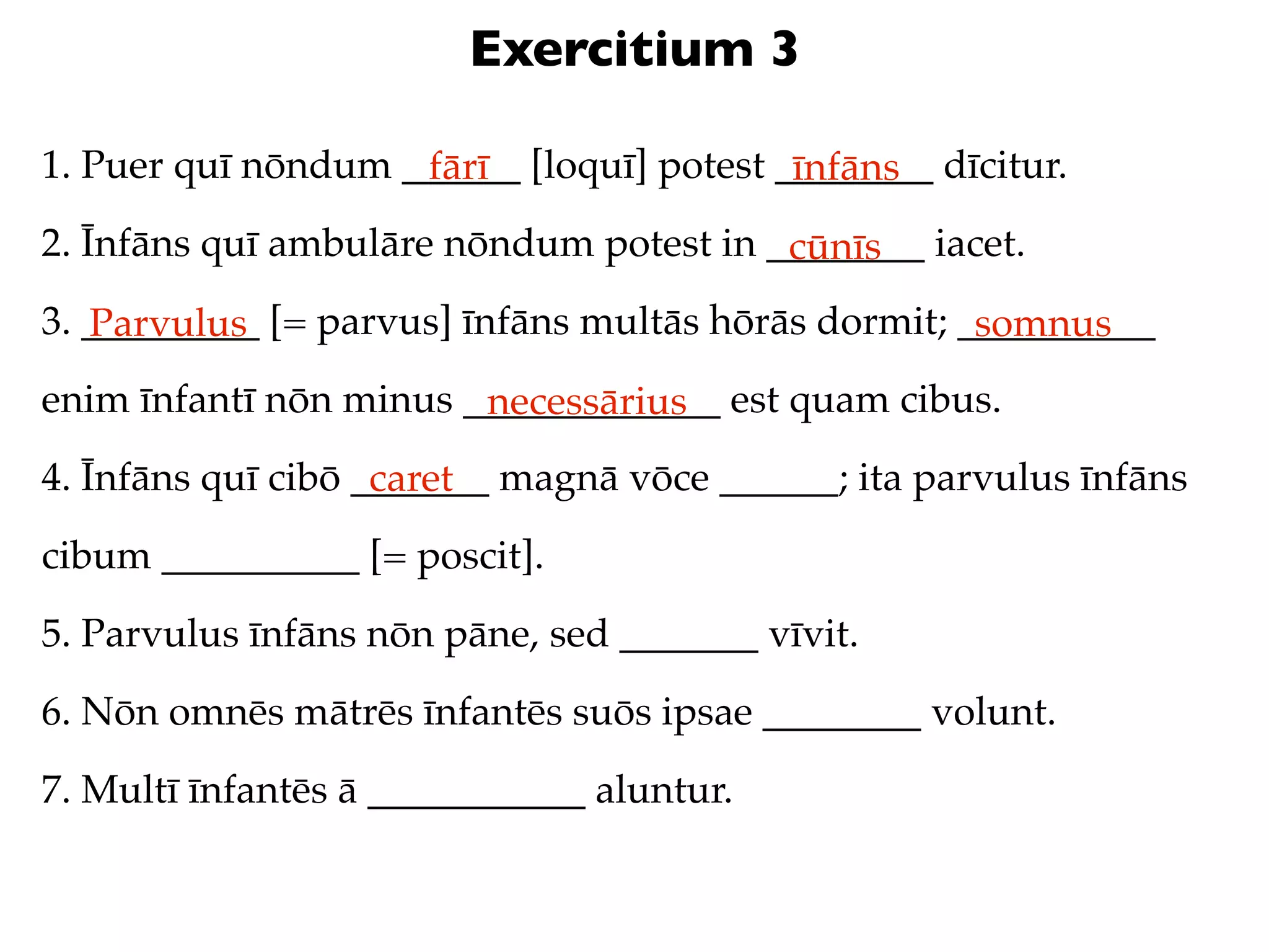 Exercitia cap. xx | KEY