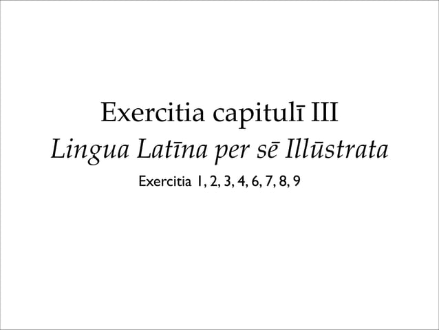 Exercitia cap iii | PDF