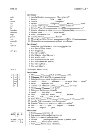 Exercitia capituli iii - Lingua Latina Per se Illustrata | PDF