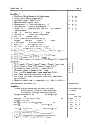 Exercitia capituli v - lingua latina per se illustrata | PDF | Education