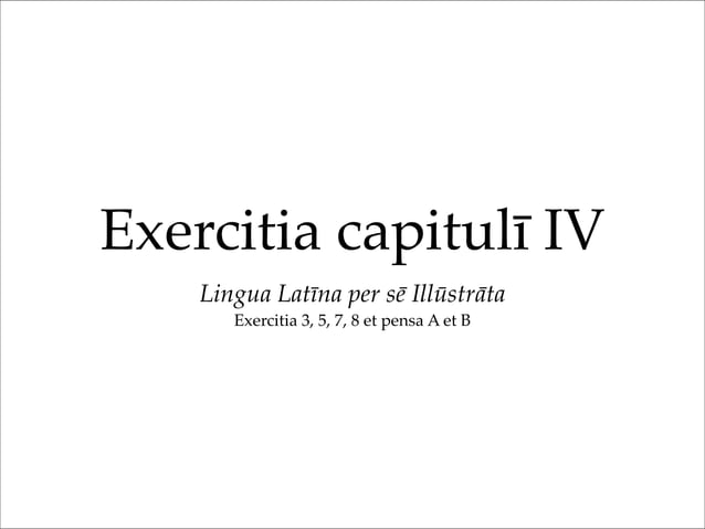 Exercitia cap iv | PDF