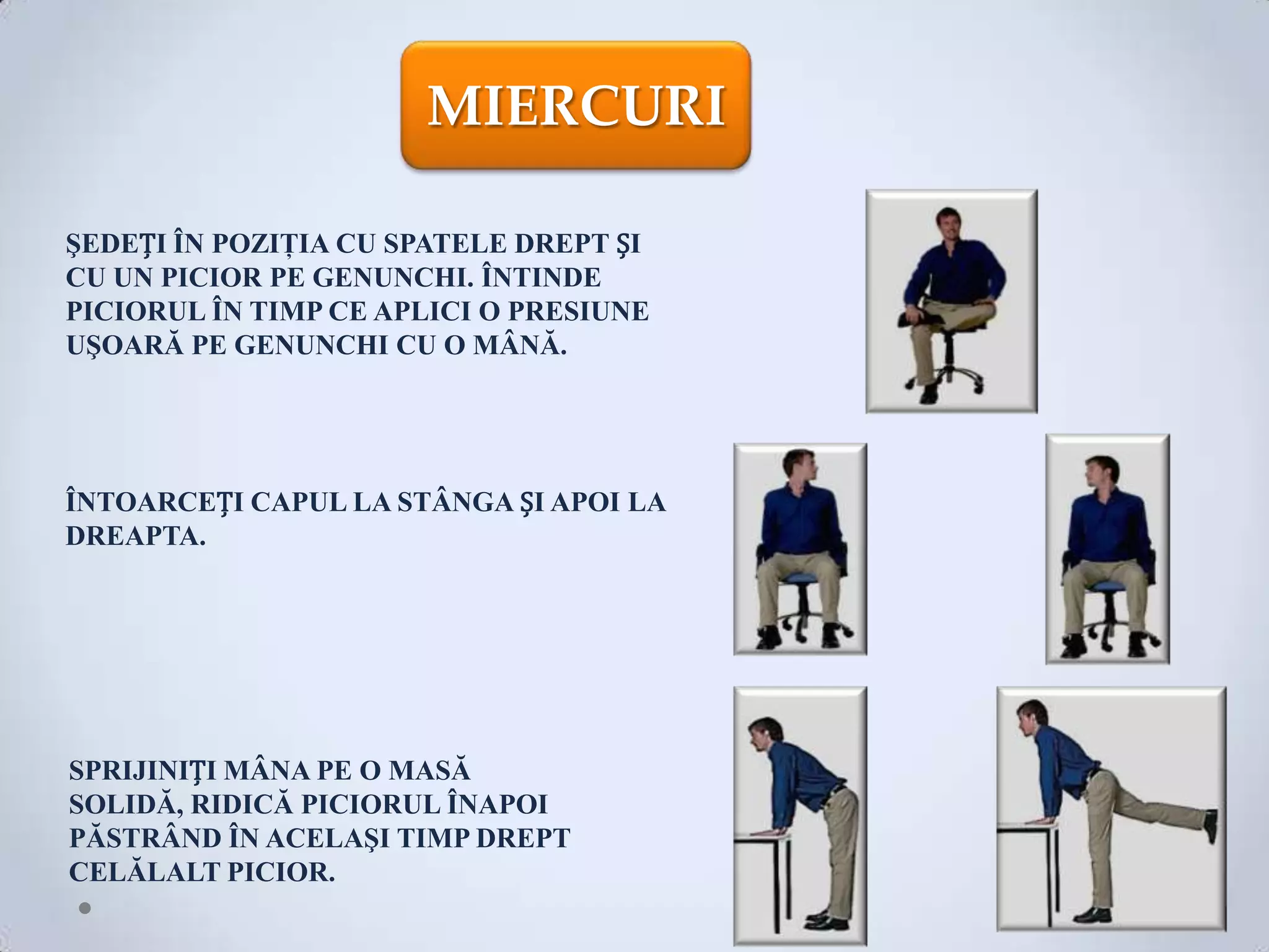 Exercitii birou | PPTX