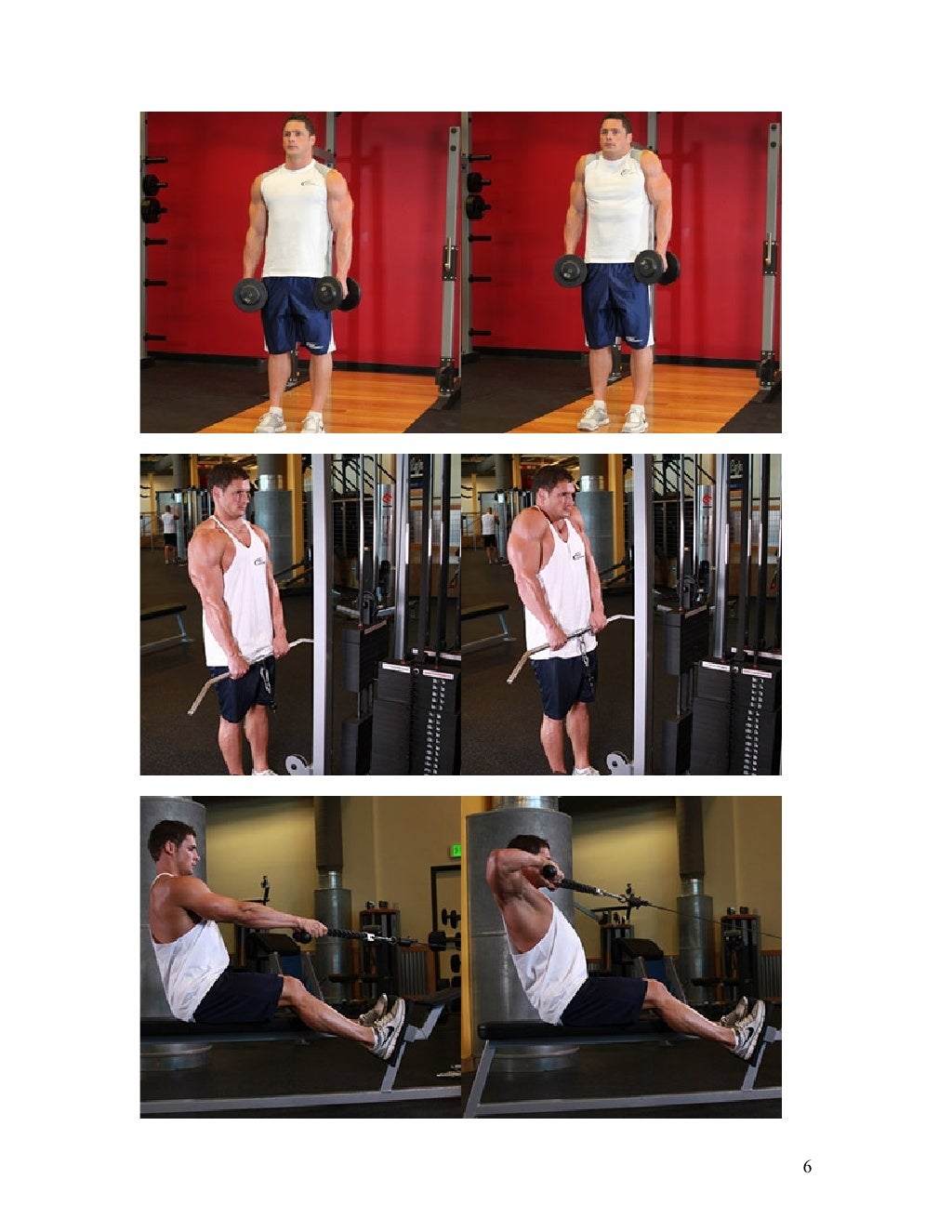 Exercitii la sala de forta