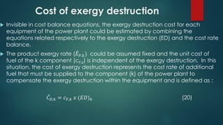 EXERGOECONOMIC ANALYSIS | PDF
