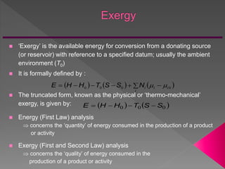 Exergy | PPTX