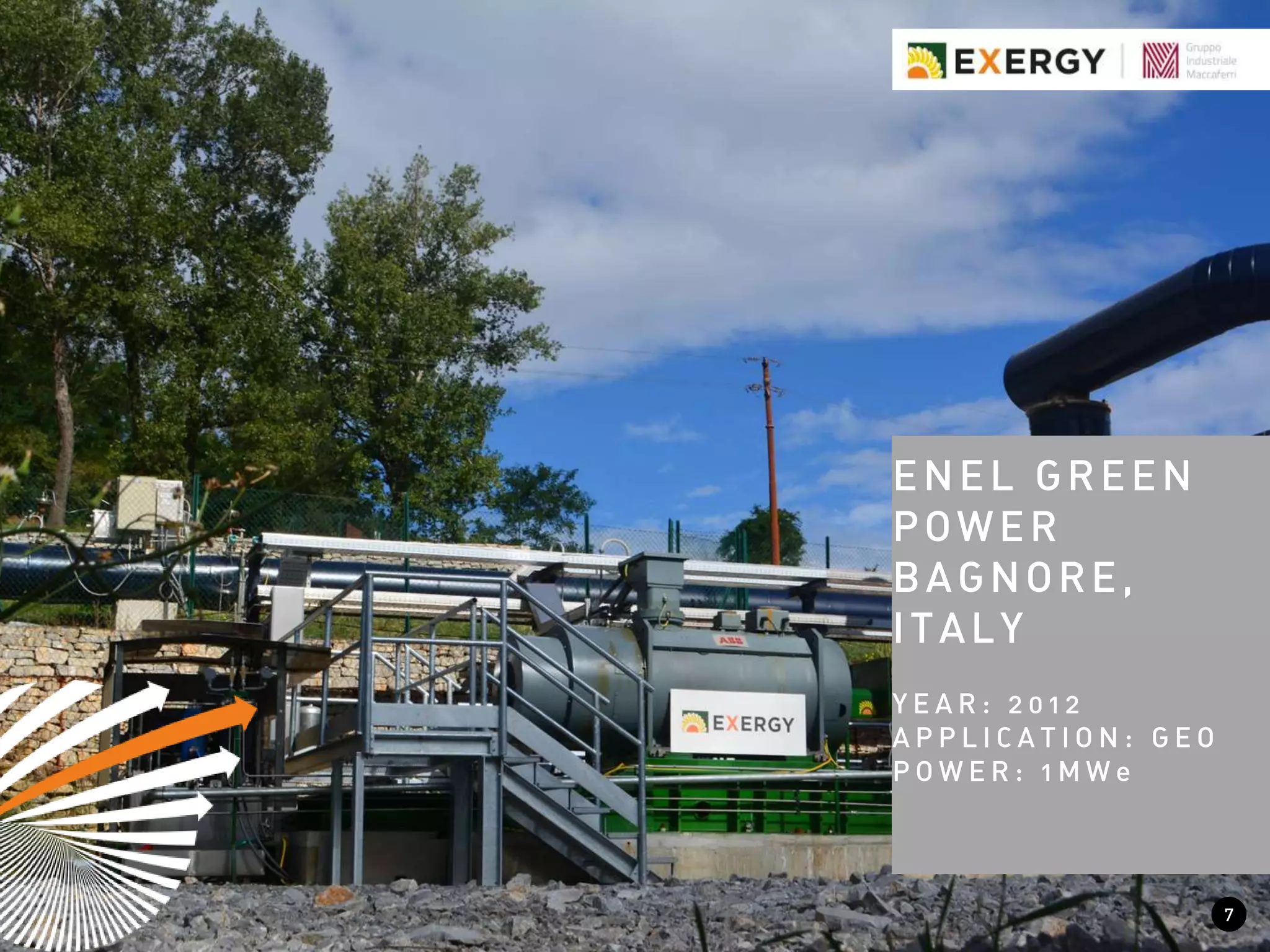 Exergy field performance evaluation of ORC geothermal power plants ...