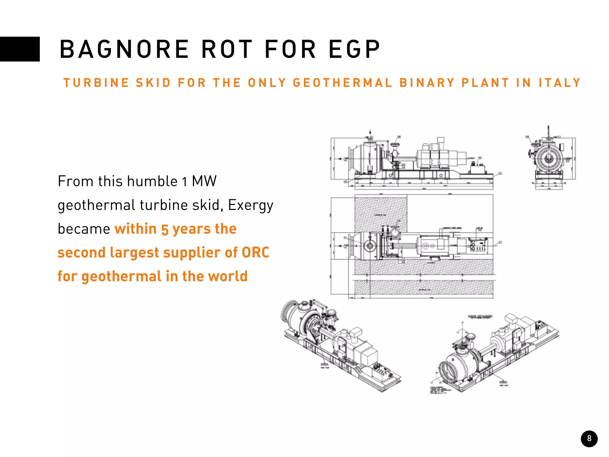 Exergy field performance evaluation of ORC geothermal power plants ...