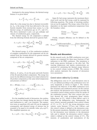 Exergetic efficiency analysis of hydrogen–air detonation in pulse detonation combustor using ...
