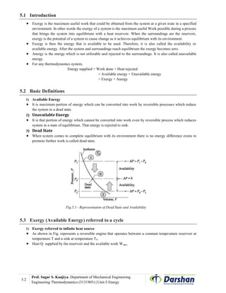 Exergy notes | PDF