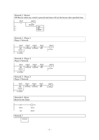 Exersice and application2 for PLC OMRON CPM2A | PDF